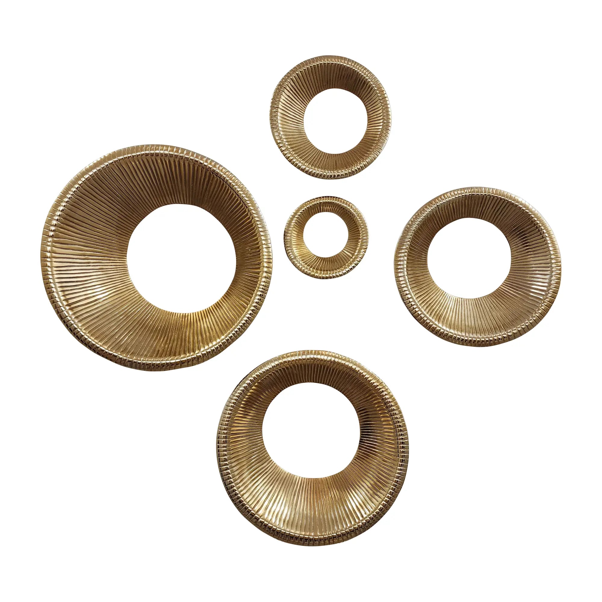 Metal Pepin Gold Wall Rings Set of 5 – House Of Moseley