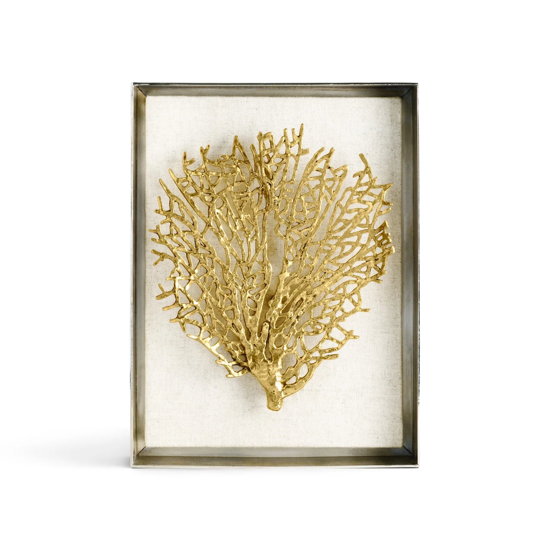 Fan Coral Fabric Shadow Box – House Of Moseley